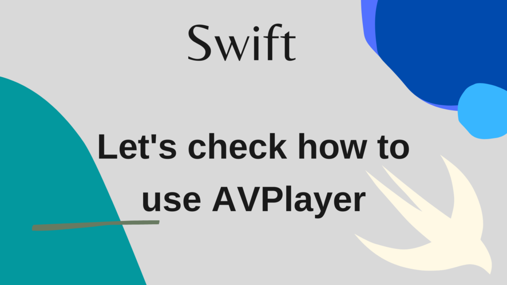 Let's check how to use AVPlayer!｜U Log SugiyのLife Log