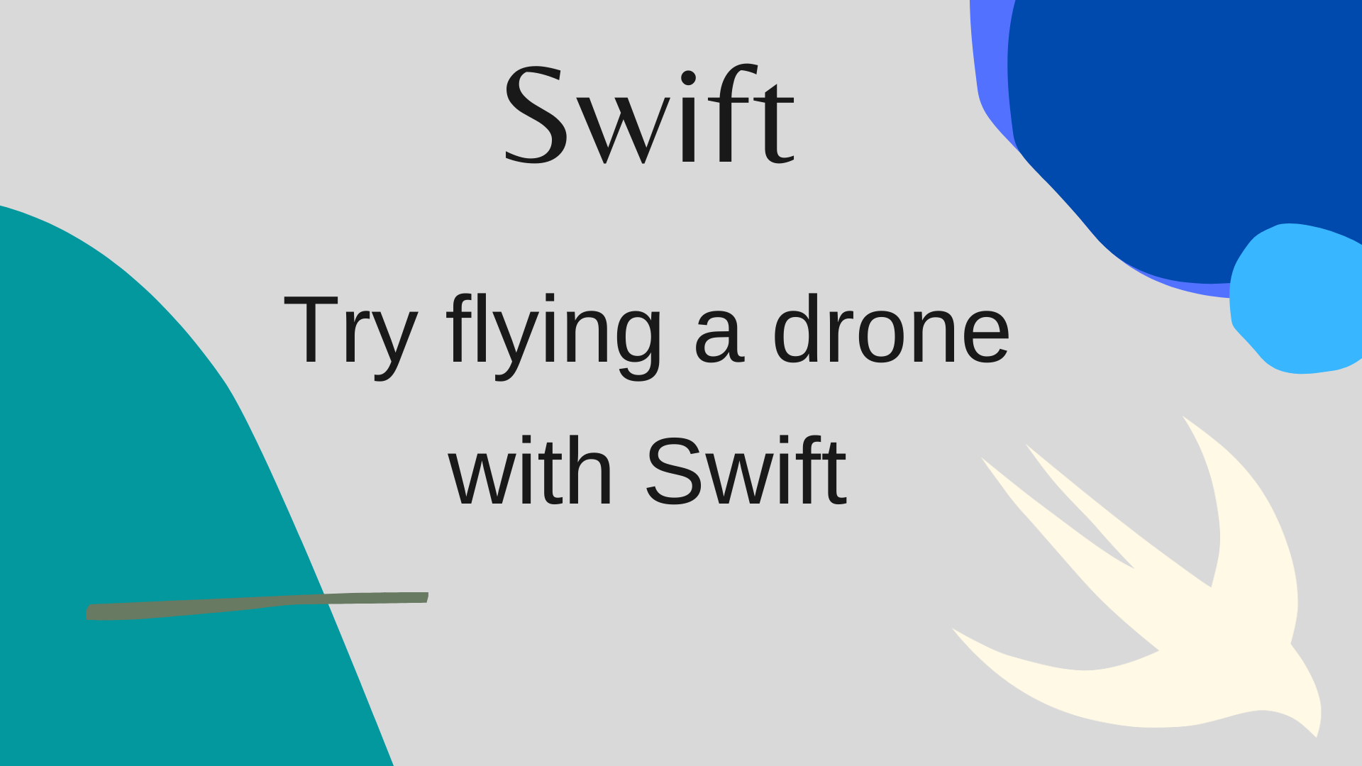 Try flying a drone with Swift｜U Log SugiyのLife Log