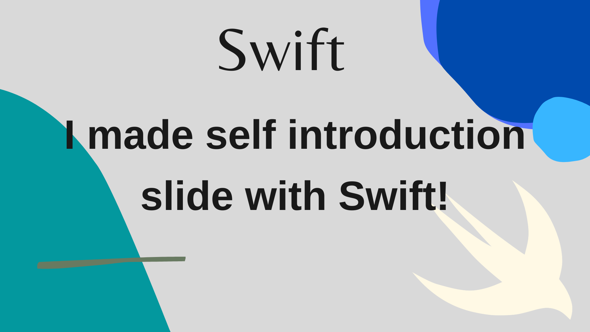 I Made Self Introduction Slide With Swift｜u Log Sugiyのlife Log